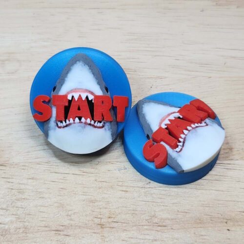 Jaws Start Button - Rocket City Pinball