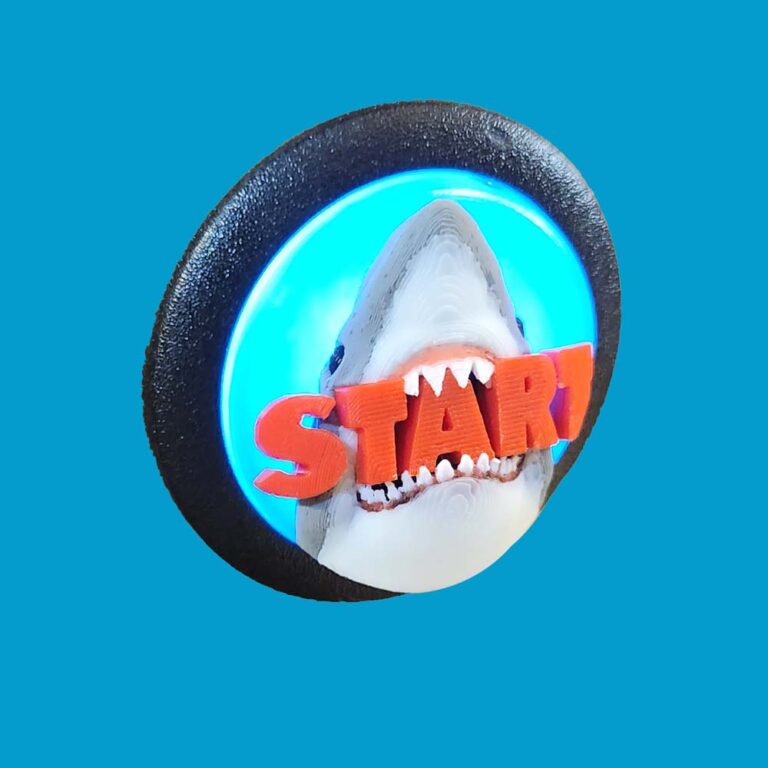 Jaws Start Button - Rocket City Pinball