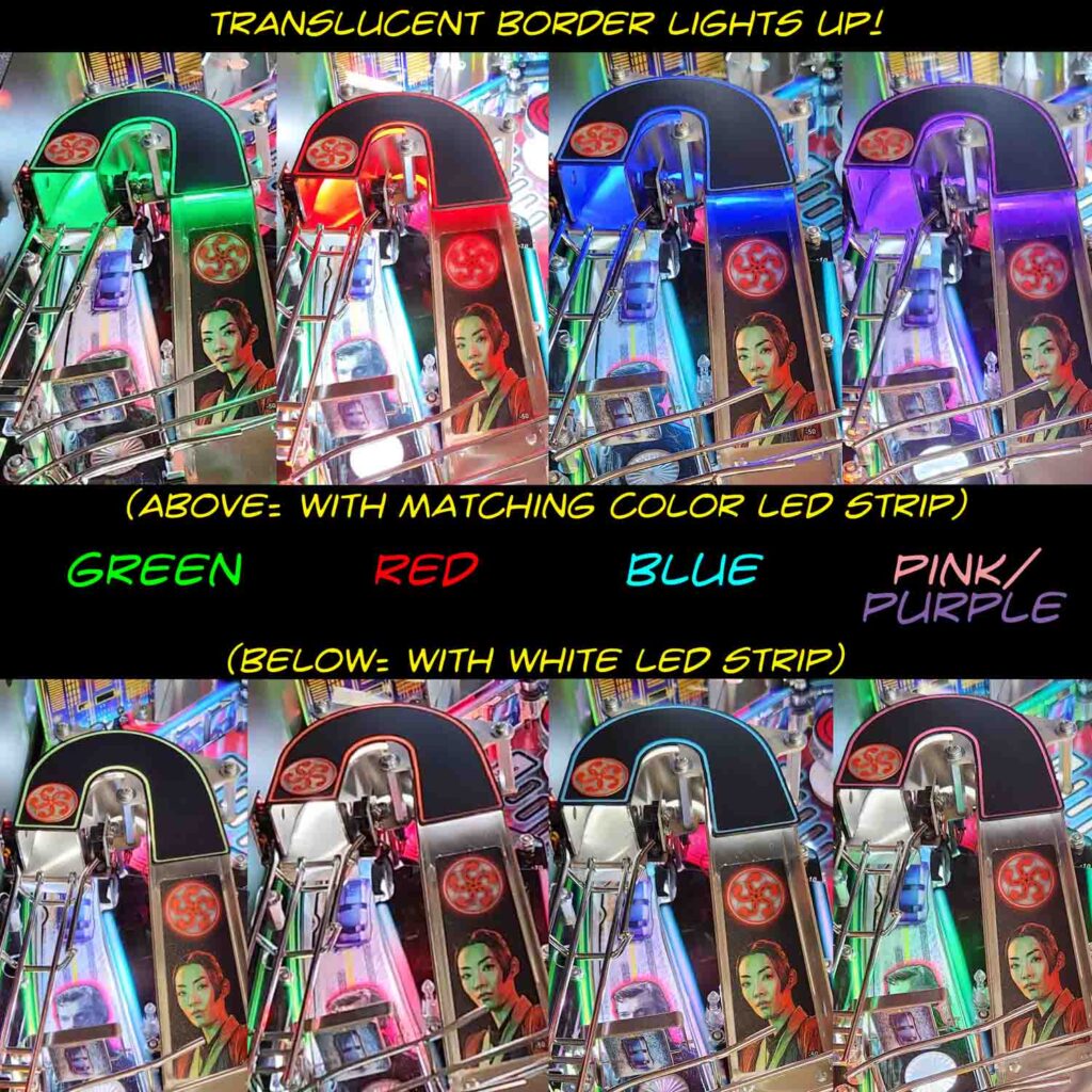 John Wick Akira / Osaka Continental lit ramp cover - Rocket City Pinball