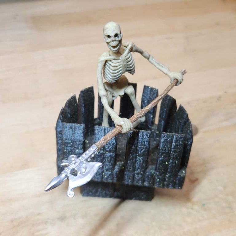 Castle Parapet with Skeleton Guard for BKSoR Prem/LE - Rocket City Pinball